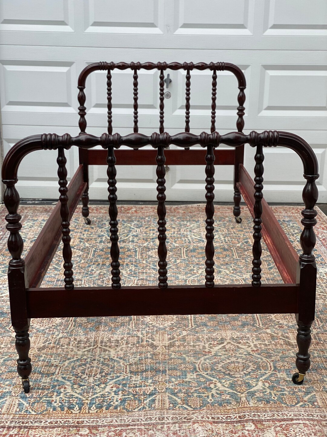 Antique Twin Size Spindle Spool Bed Frame - Etsy