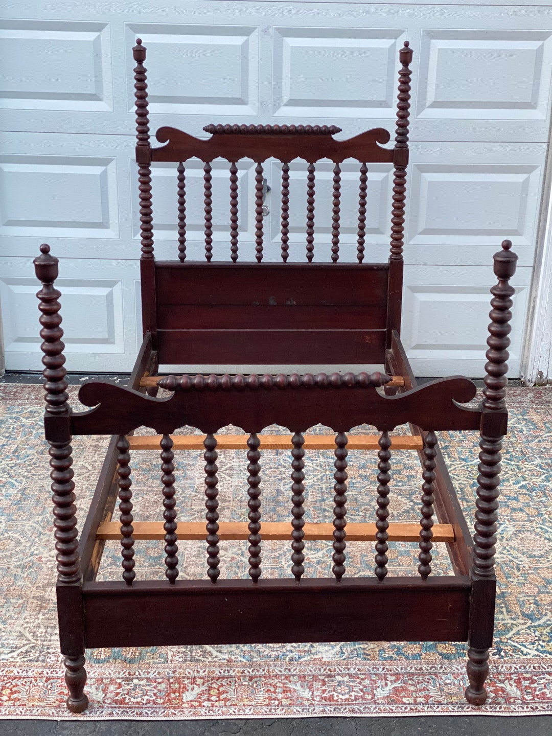 Antique Twin Size Spindle Spool Bed Frame - Etsy