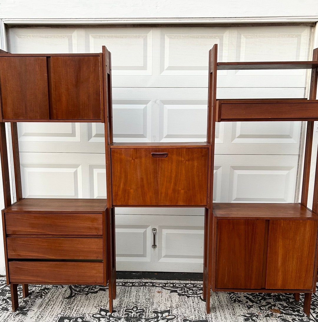 Mid Century Modern Modular Wall Unit - Etsy