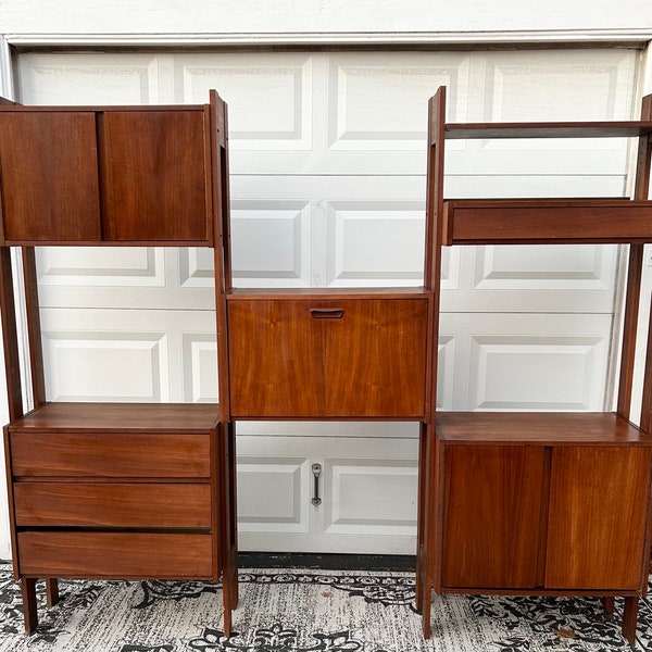 Mid Century Wall Unit - Etsy