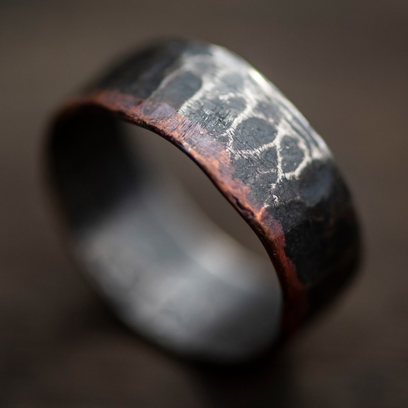 Rustic Mens Ring - Etsy