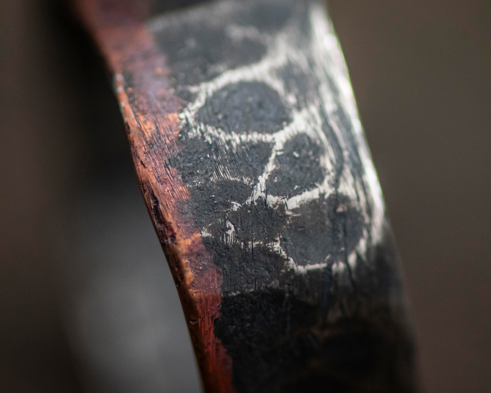 Hammered Copper Infused Ring Men's Textured Wide Rustic - Etsy