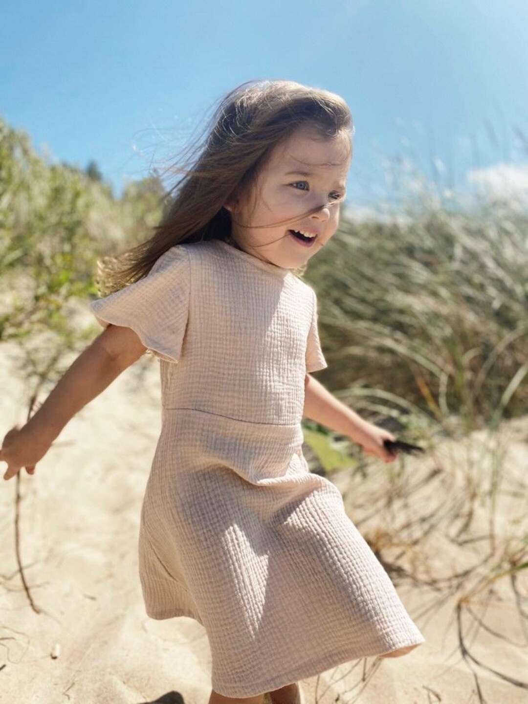 AJA Muslin Girl Dress, Girls Dress, Summer Dress, Simple Girls Dress ...