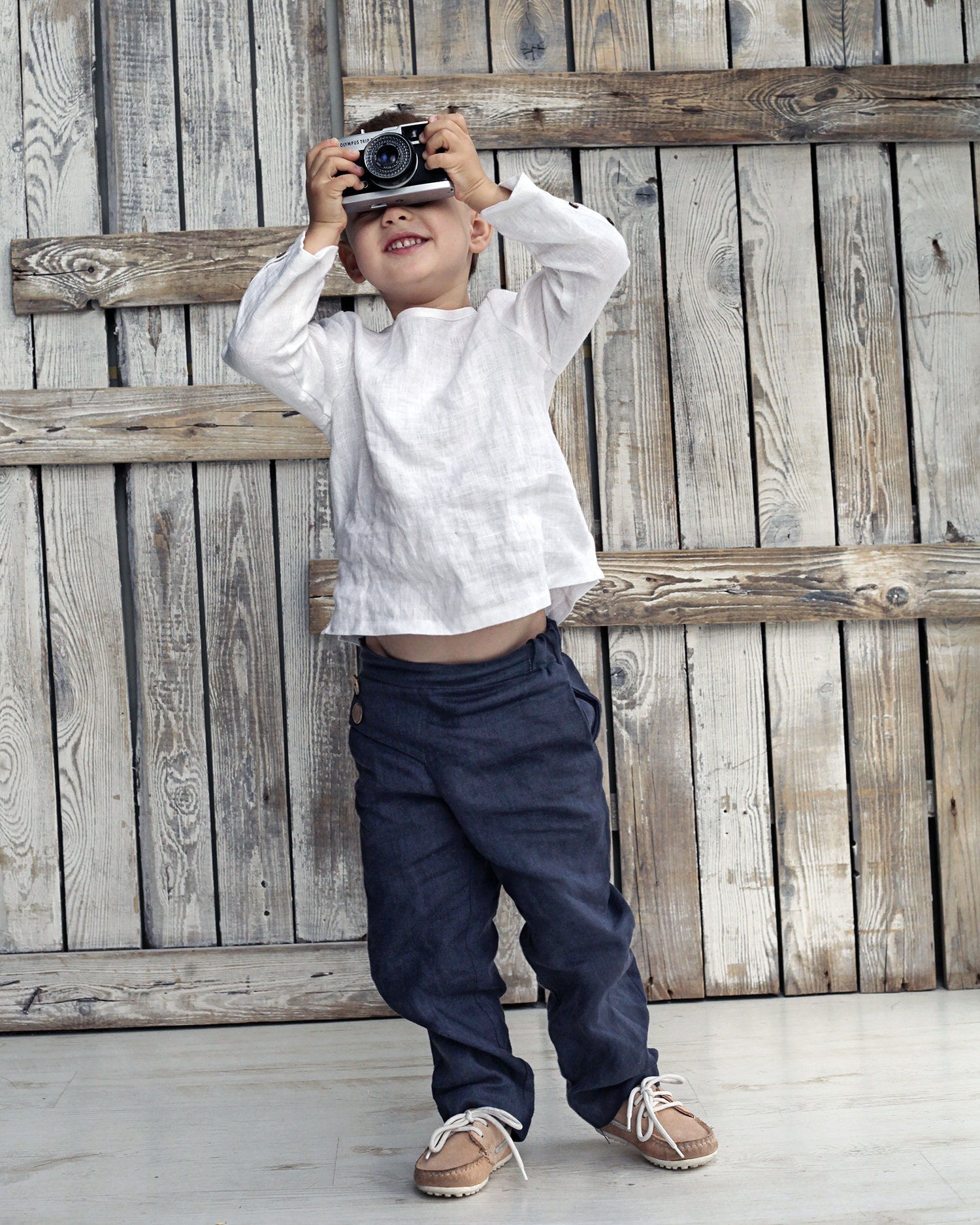 Ready to Ship Boys Linen Shirt Boys Long Sleeve Shirts - Etsy