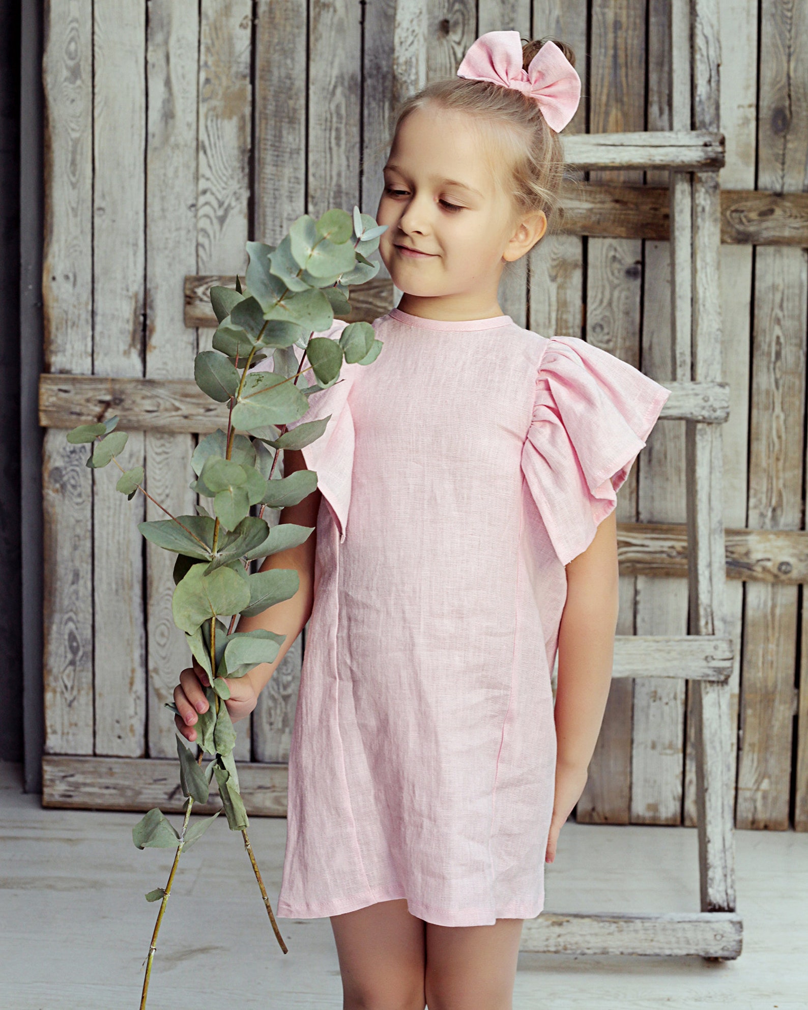 Linen Girls Party Dress Girl Party Dress Girl Occasion - Etsy