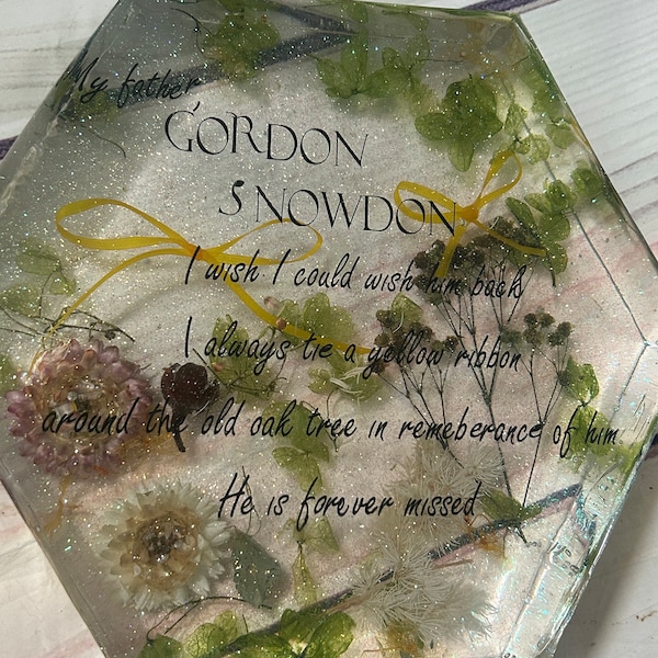 Epoxy Resin Memorial Headstone - Etsy