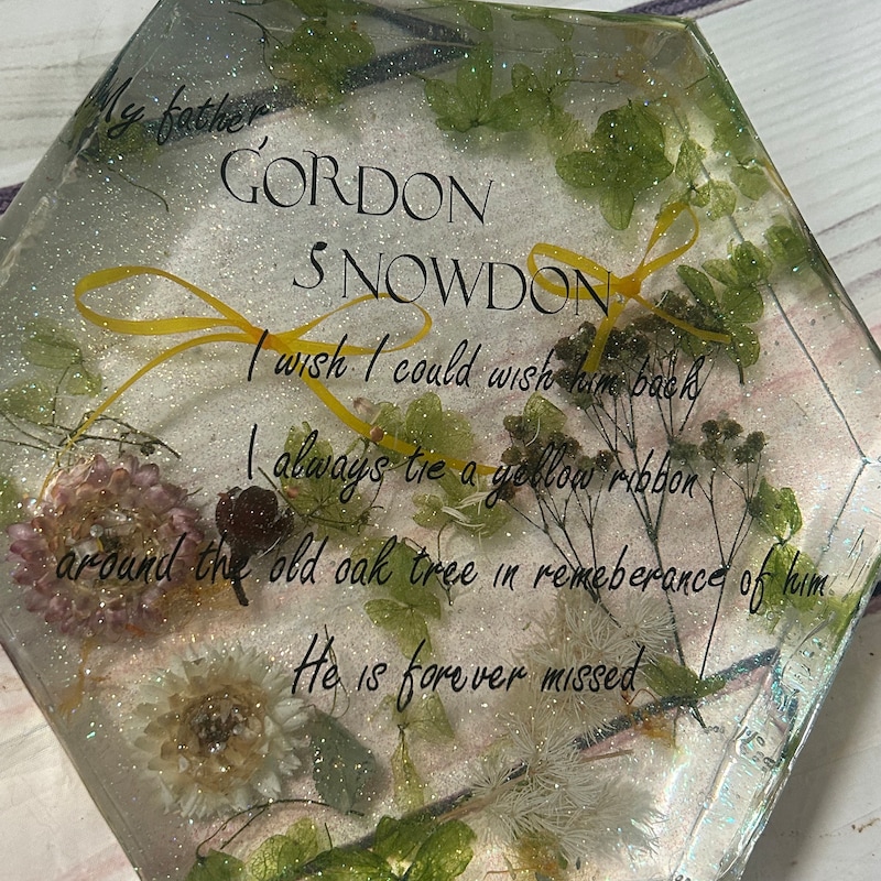 Epoxy Resin Memorial Headstone - Etsy