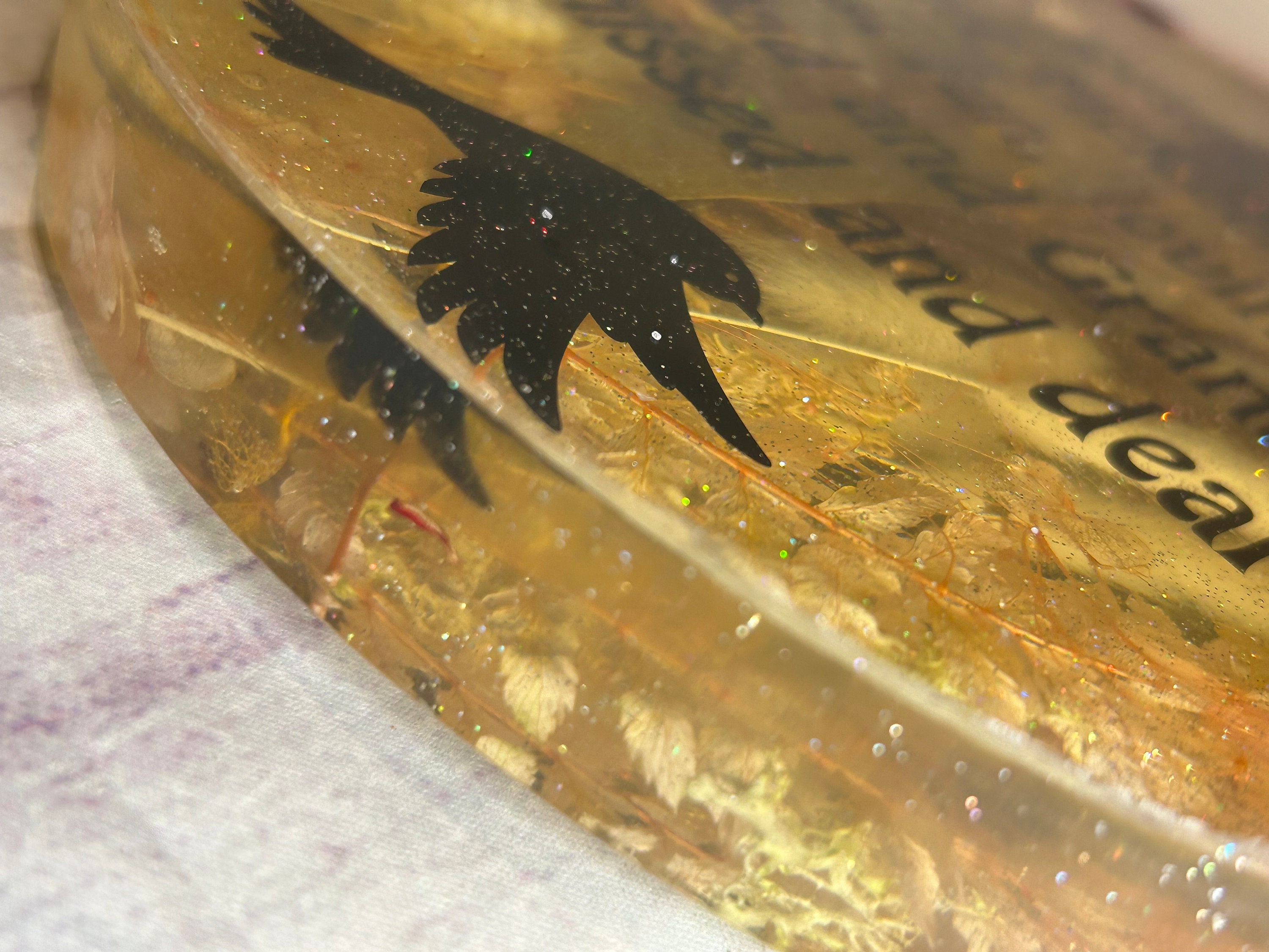 Resin Grave Marker, Dried Flower Memorial, Resin Memorial, Memorial ...