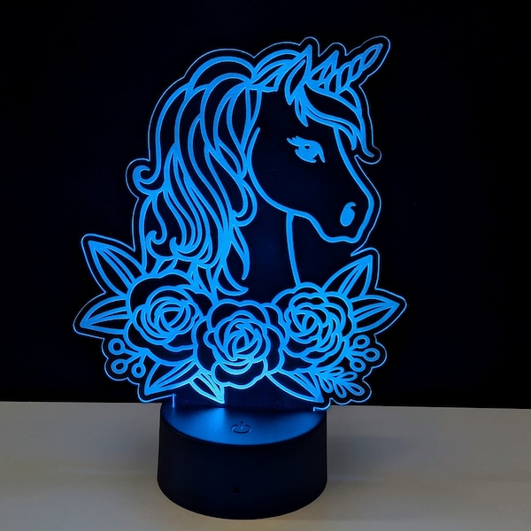 Unicorn Night Lights for Girls - Etsy