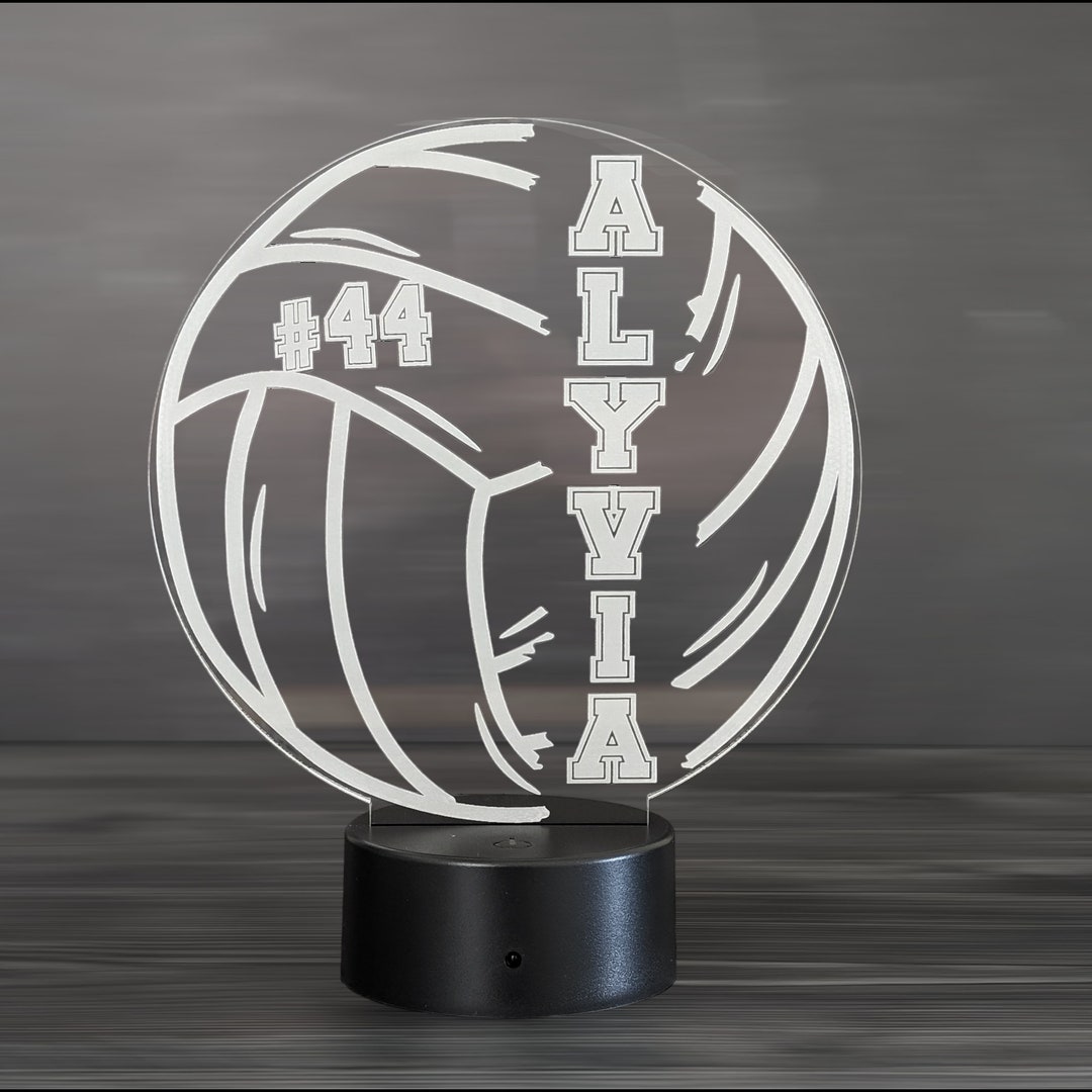 Personalized Volleyball Night Light Wall Plug In, 2024 Senior Gifts for ...
