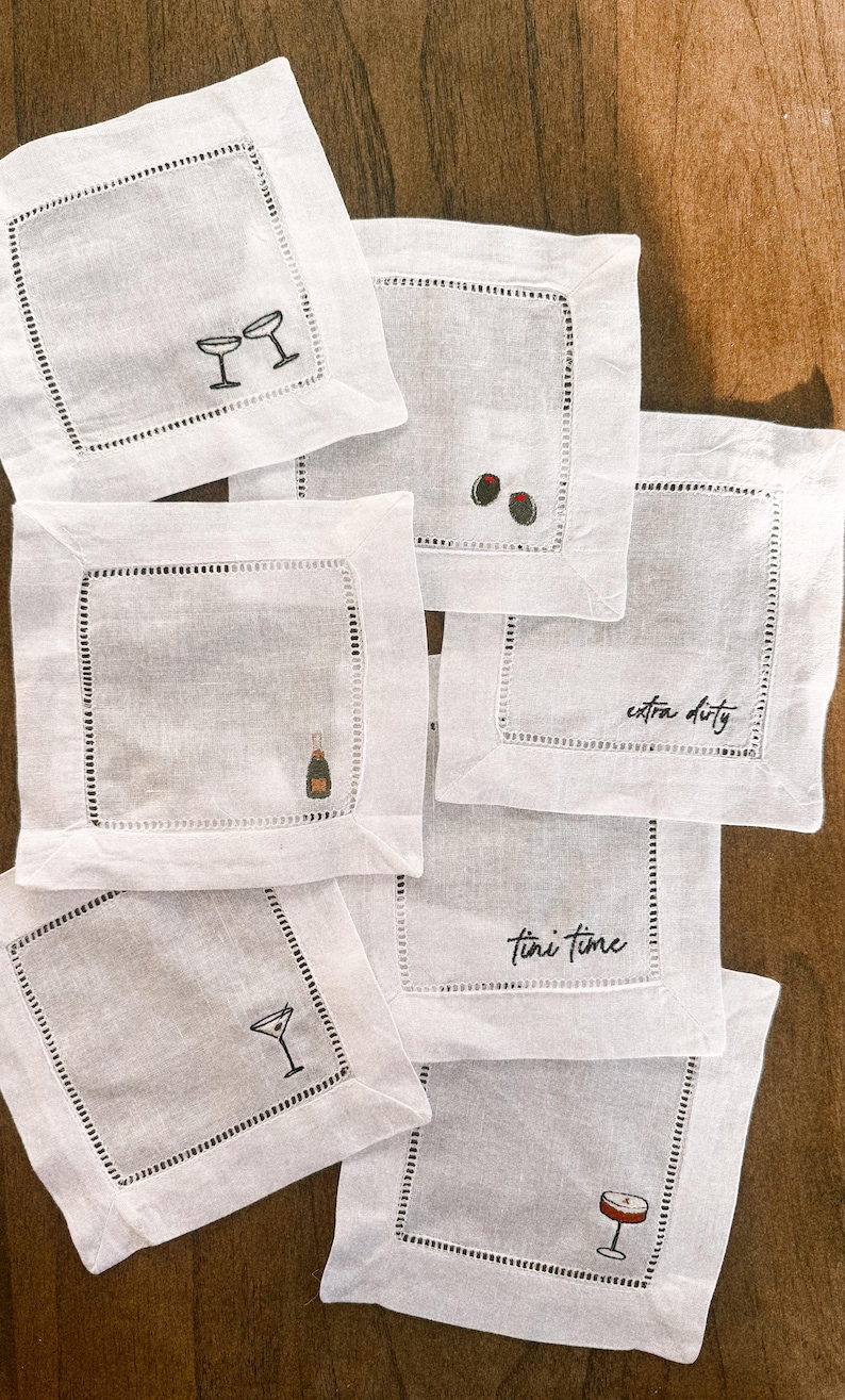 Cocktail Hour 13 Pack Tiny Machine Embroidery Files- 3 Sizes Each ...