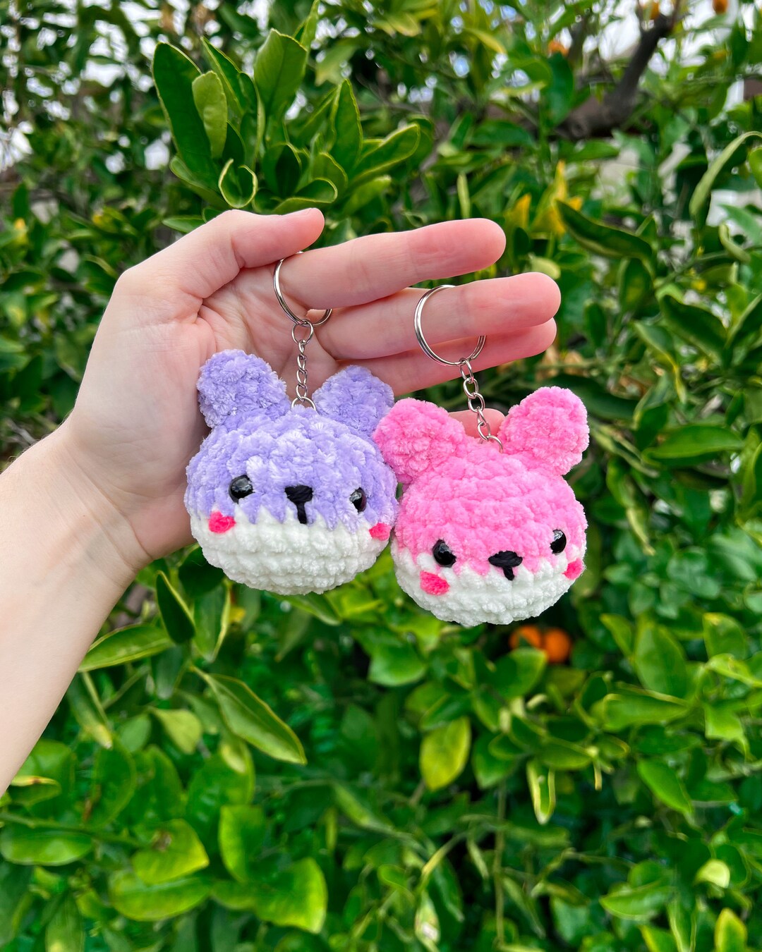 Crochet Bunny Keychain, Crochet Easter Bunny, Rabbit Keychain, Bunny ...