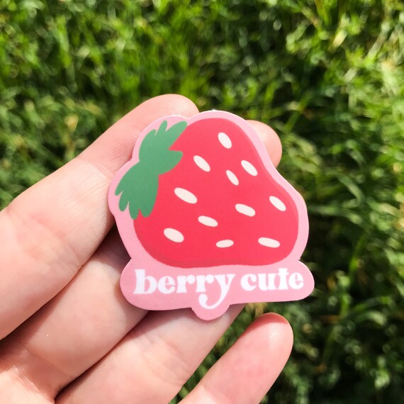 Strawberry Sticker Stickers for Bottles Waterproof Stickers - Etsy