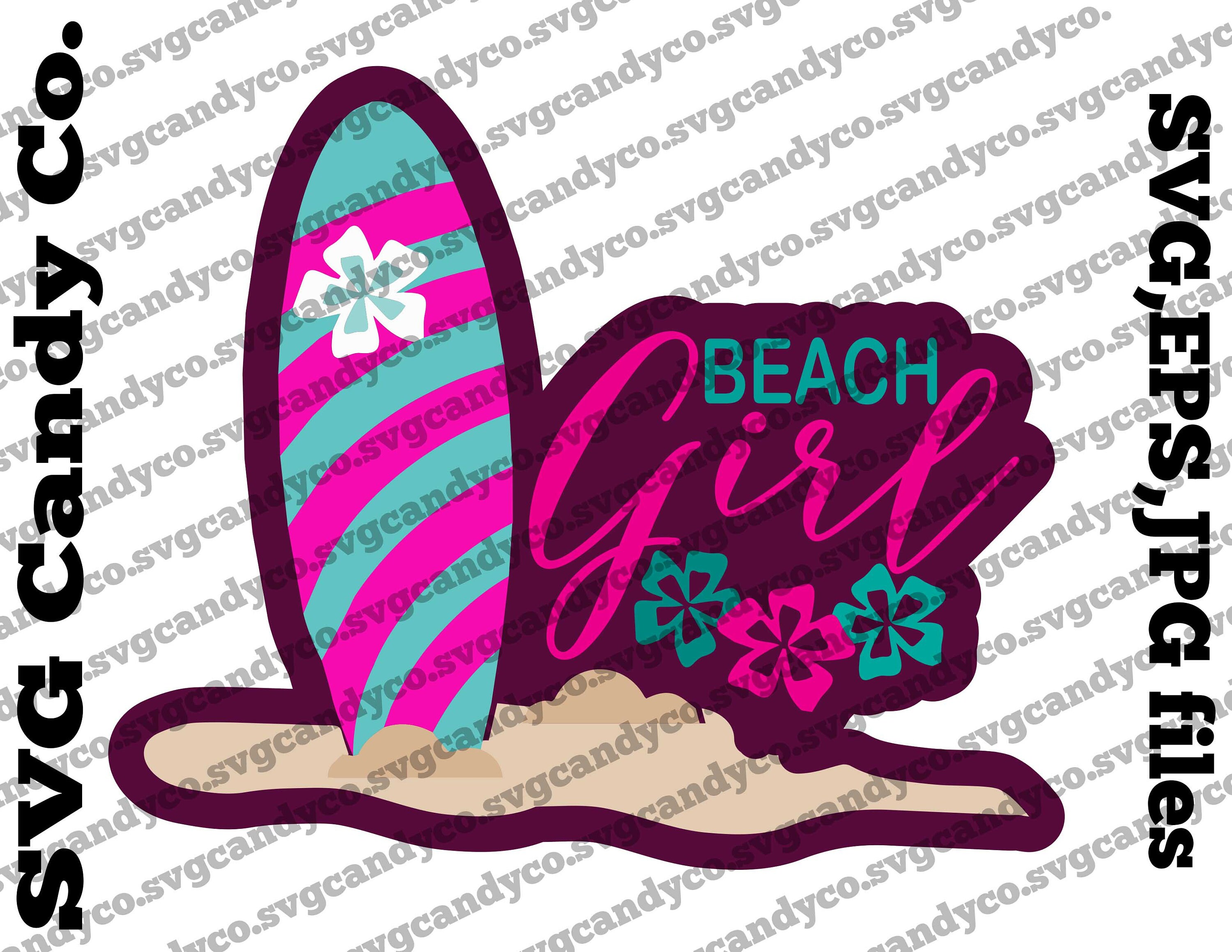 Beach Girl svg transfer Hawaii inspired design svg for womans | Etsy