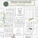 Ultimate Coloring Page Bundle // Coloring Pages, Holiday Coloring Page ...