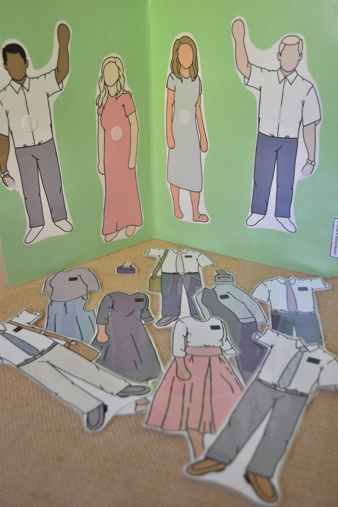 Dress A Missionary File Folder Game - Etsy