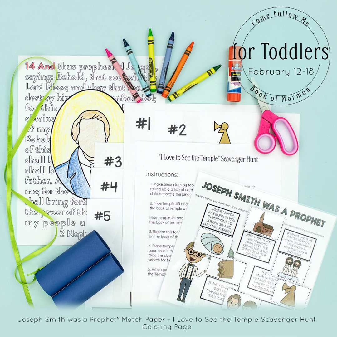 Come Follow Me Primary 2024 TODDLER: Book of Mormon Lesson 7 Feb 12-18 ...