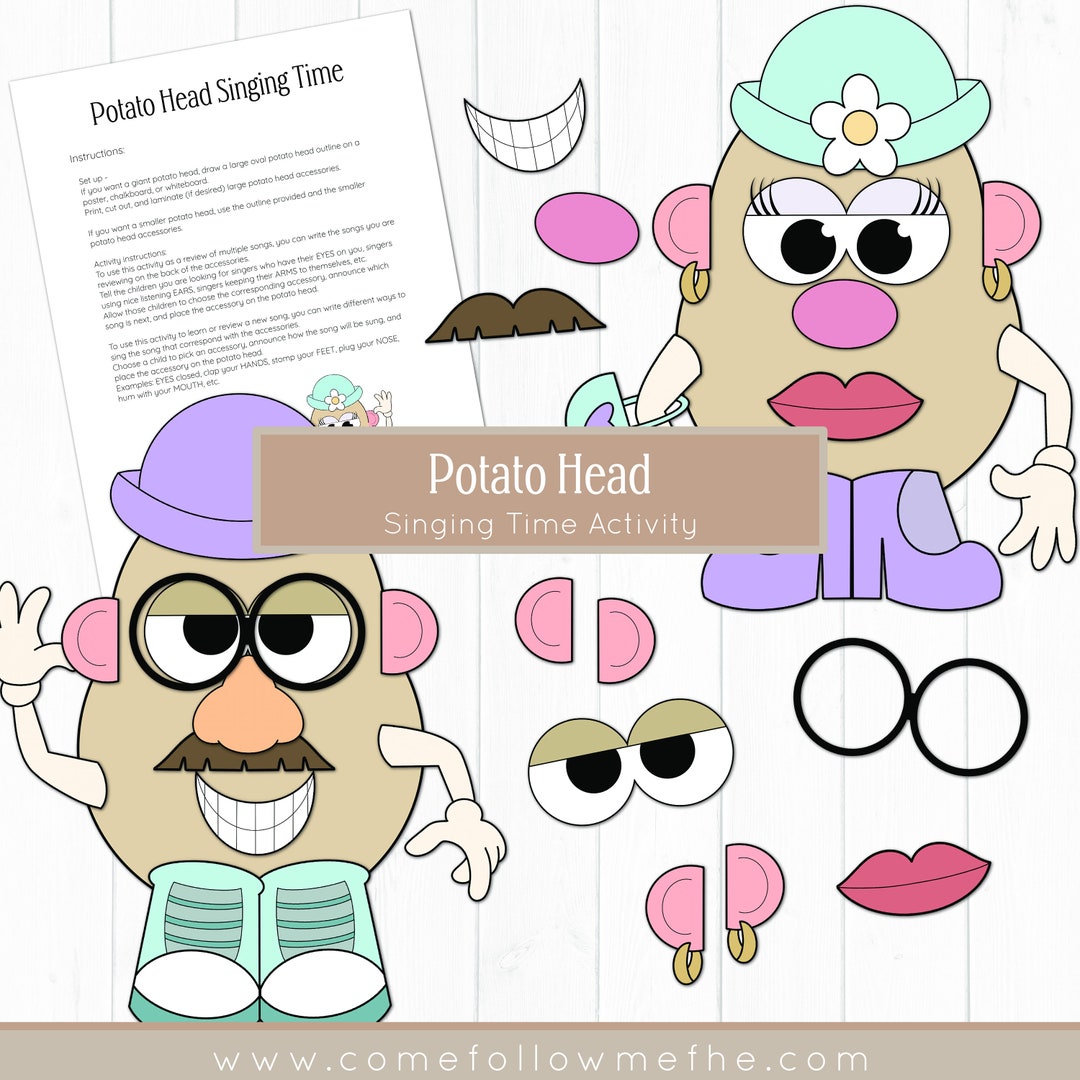 Potato Head Singing Time Activity // LDS Primary, LDS Singing Time ...