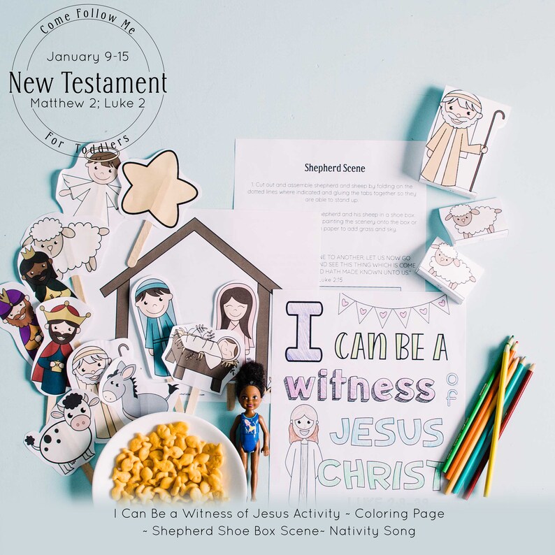 Come Follow Me Primary 2023 TODDLER: New Testament Lesson 3 - Etsy