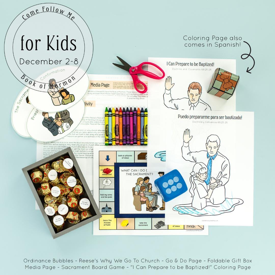 Come Follow Me Primary 2024 ELEMENTARY: Book of Mormon Lesson 49 Dec 2 ...