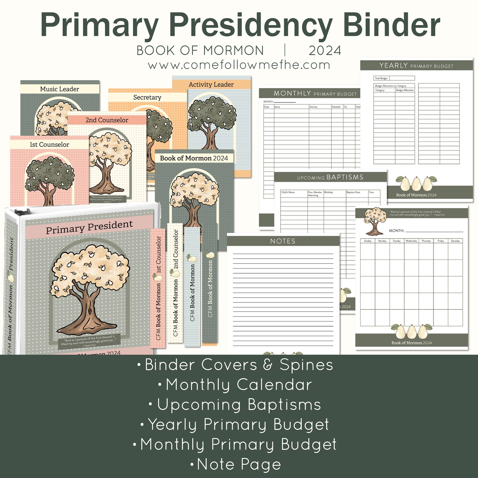 Book of Mormon Primary Presidency Bundle//lds Primary, Primary ...