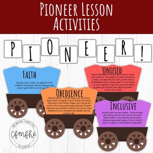 Pioneer Day Lesson and Activities // LDS Primary 2021 | Etsy