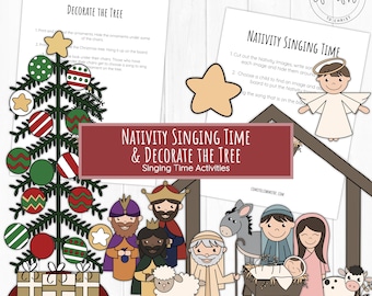 Decorate the Tree and Nativity Singing Time Activities - Etsy