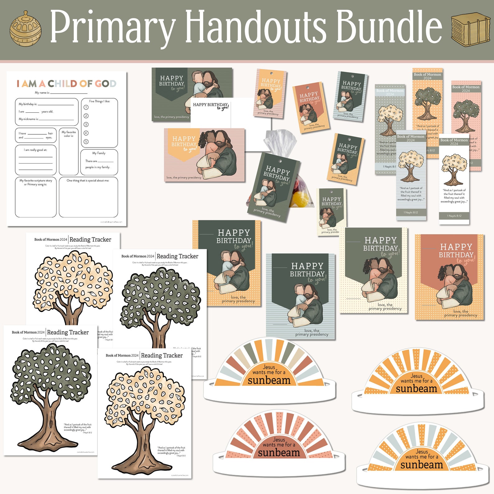 Book of Mormon 2024 Complete Primary Bundle // LDS Primary, Primary ...