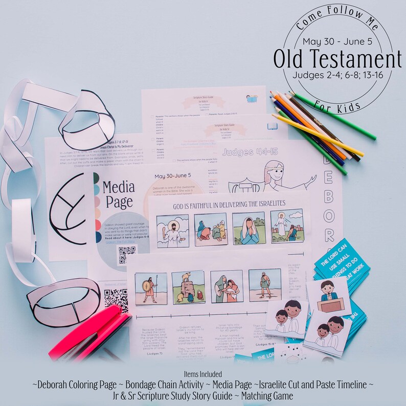 Come Follow Me Primary 2022 ELEMENTARY: Old Testament Lesson - Etsy