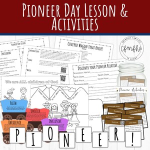 Pioneer Day Lesson and Activities // LDS Primary 2021 | Etsy