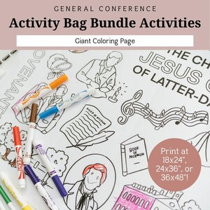 General Conference Activity Bag Bundle for Kids // April 2025, Family ...
