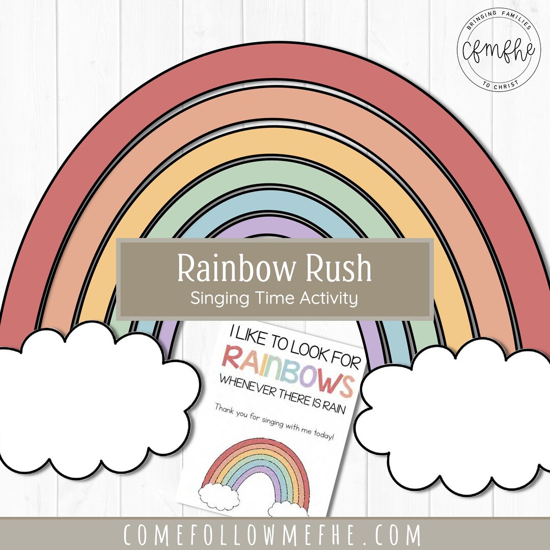 Rainbow Rush Singing Time Activity - Etsy