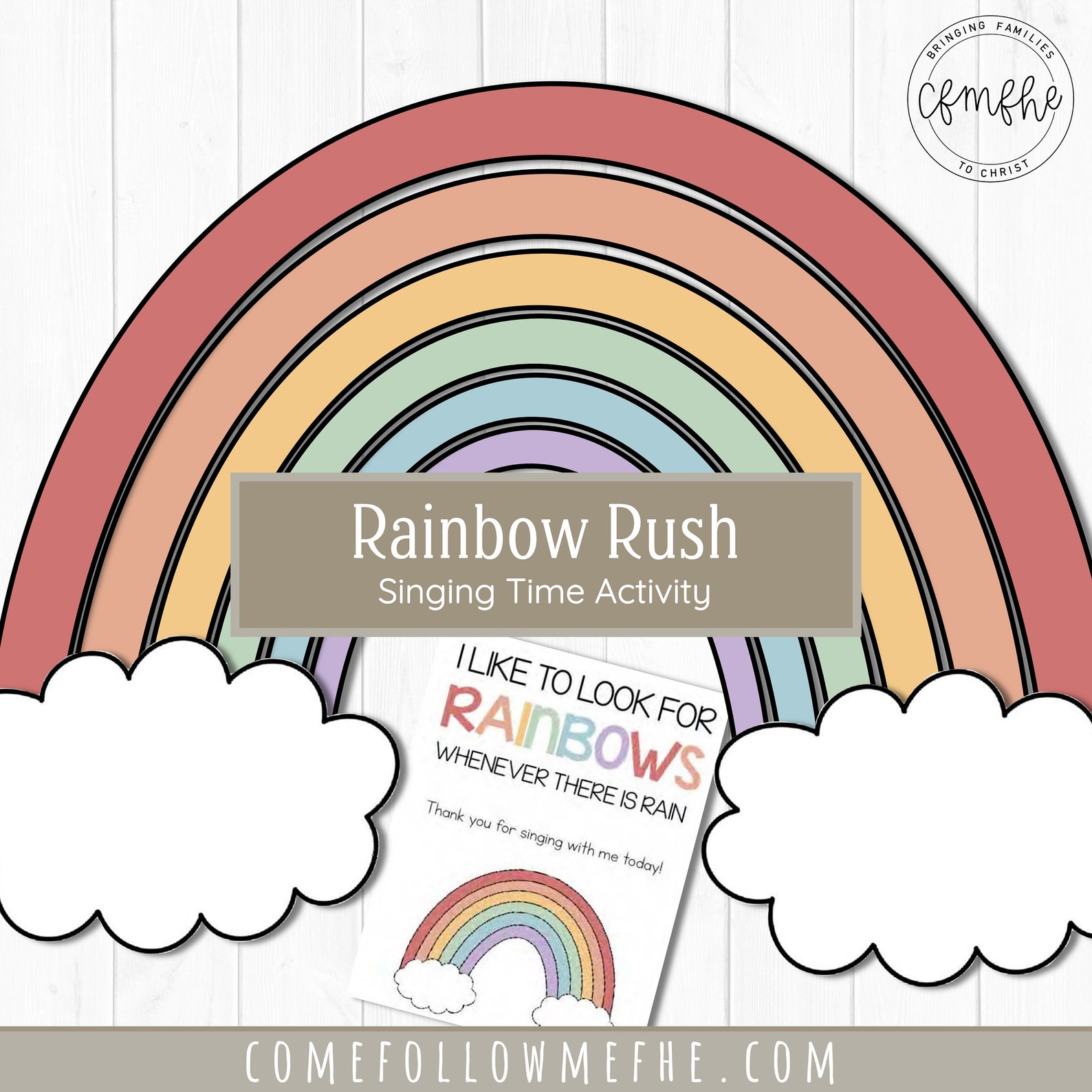 Rainbow Rush Singing Time Activity - Etsy