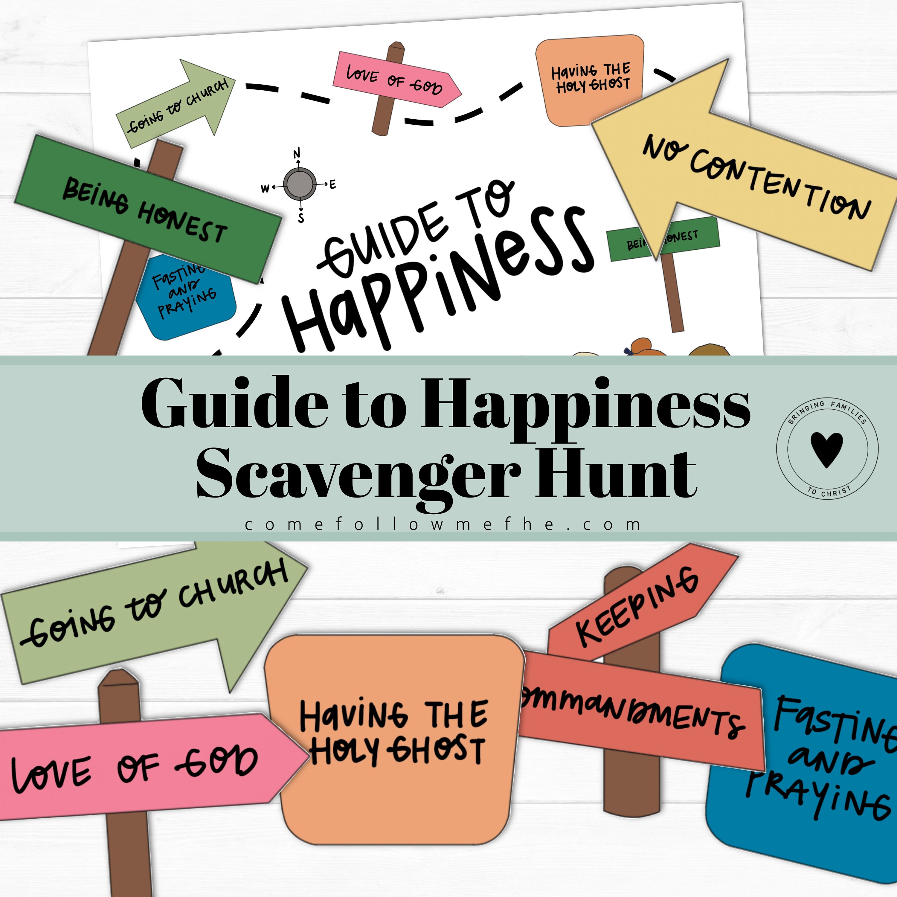 Guide to Happiness Scavenger Hunt - Etsy