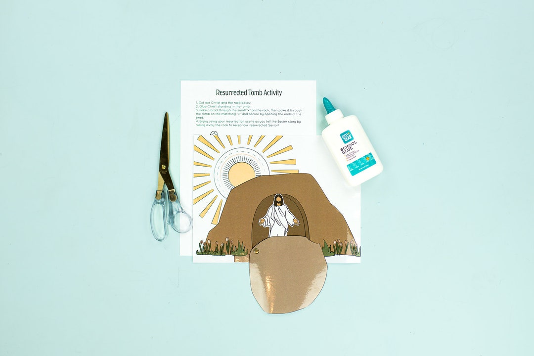Resurrection Tomb Activity // Easter, Resurrected Christ, Kid Activity ...