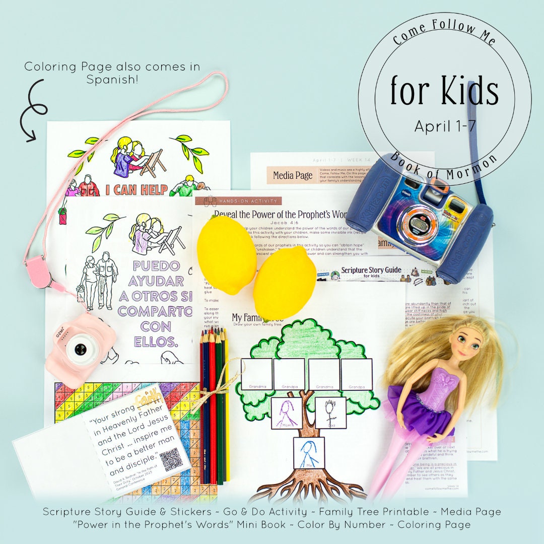 Come Follow Me Primary 2024 ELEMENTARY: Book of Mormon Lesson 14 April ...