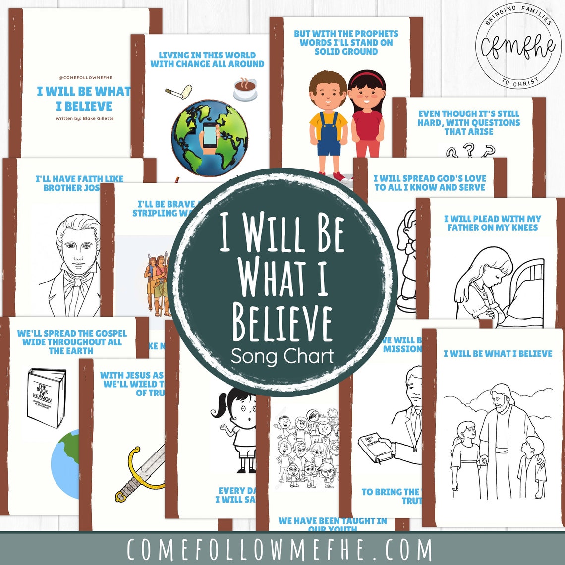 I Will Be What I Believe Song Chart // Primary, Singing Time, Primary ...
