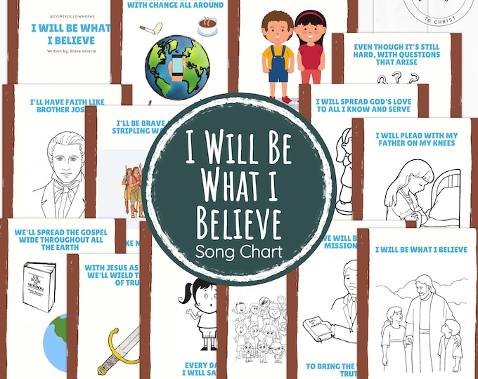 I Will Be What I Believe Primary Singing Time the Church of Jesus ...