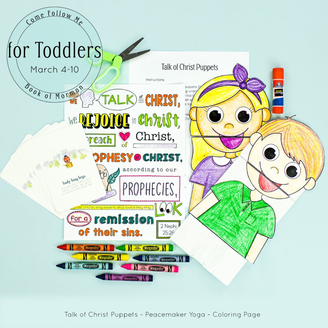 Come Follow Me Primary 2024 TODDLER: Book of Mormon Lesson 10 Mar 4-10 ...