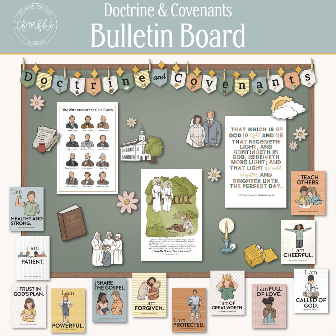 Doctrine and Covenants 2025 Primary Bulletin Board Prints // LDS ...