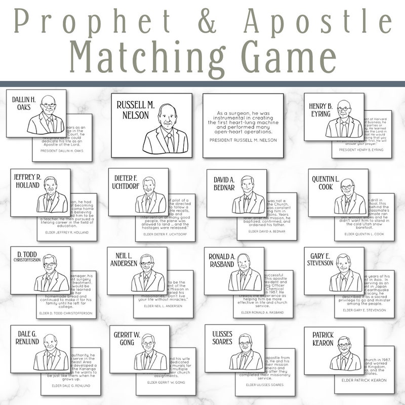 Printable Matching Games - Etsy