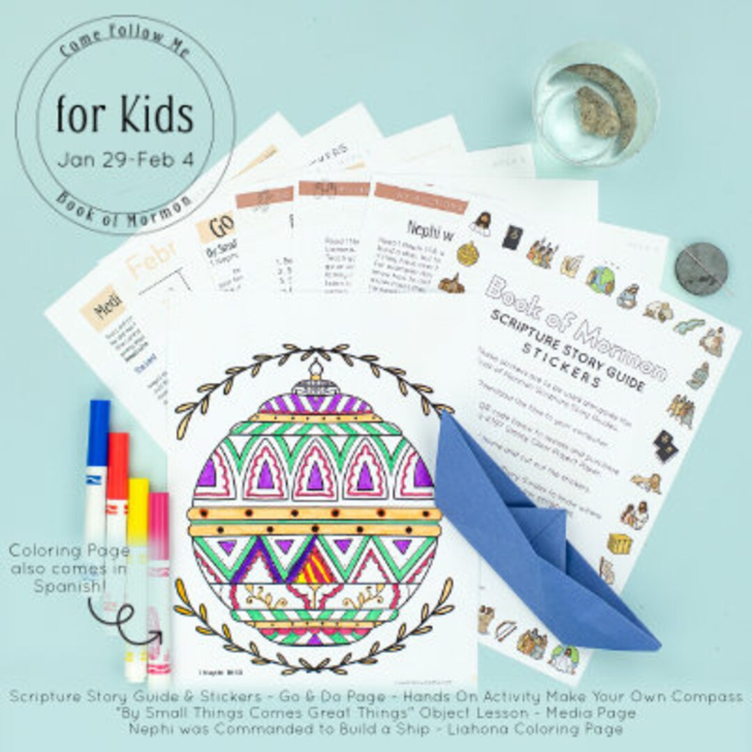 Come Follow Me Primary 2024 ELEMENTARY: Book of Mormon Lesson 5 Jan 29 ...