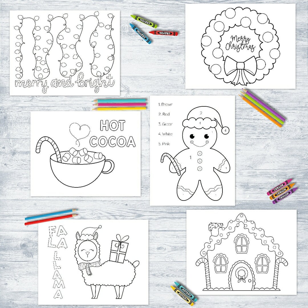December 2022 Coloring Pages // Coloring, Color by Number, Holidays ...
