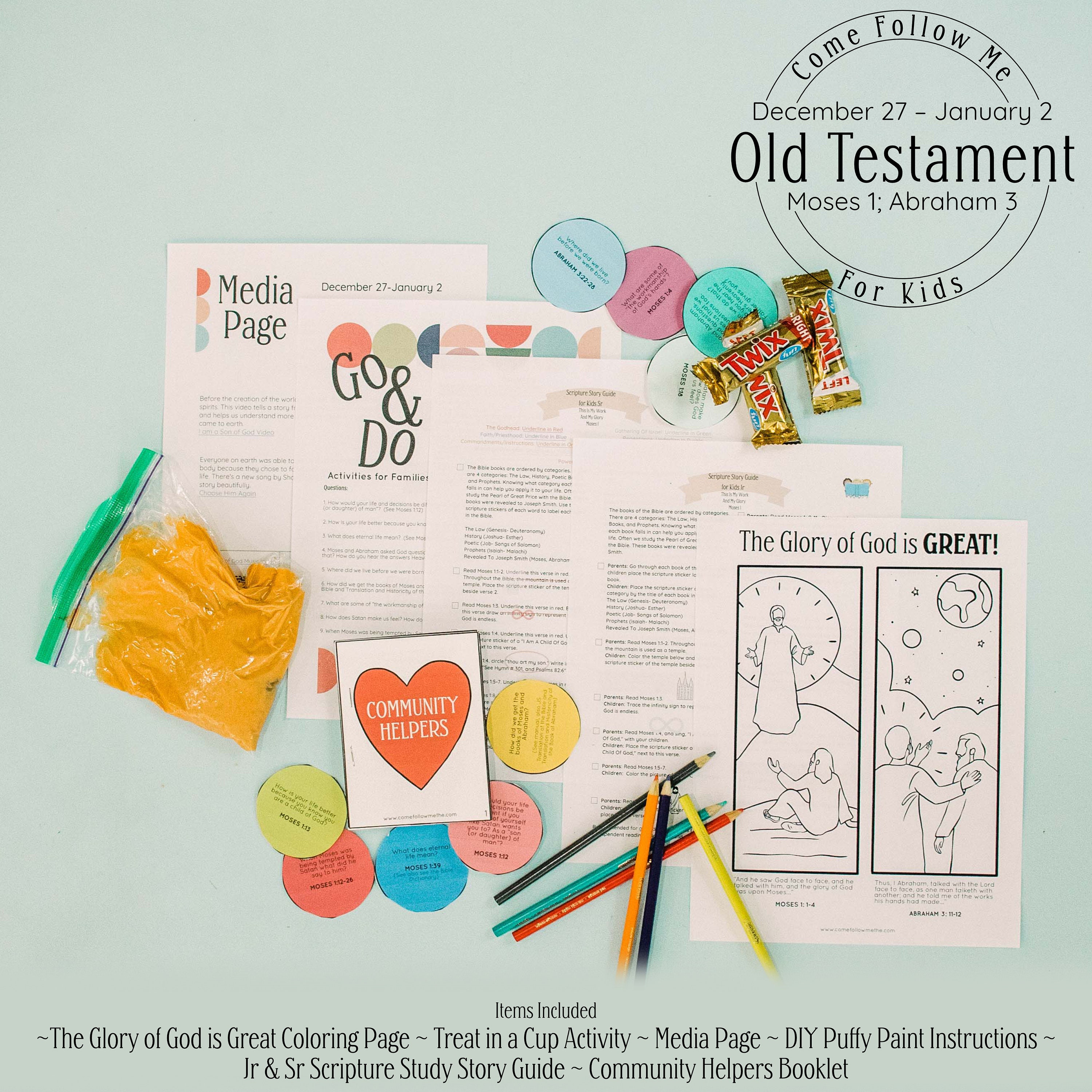Come Follow Me Primary 2022 STANDARD: Old Testament Lesson 1 - Etsy