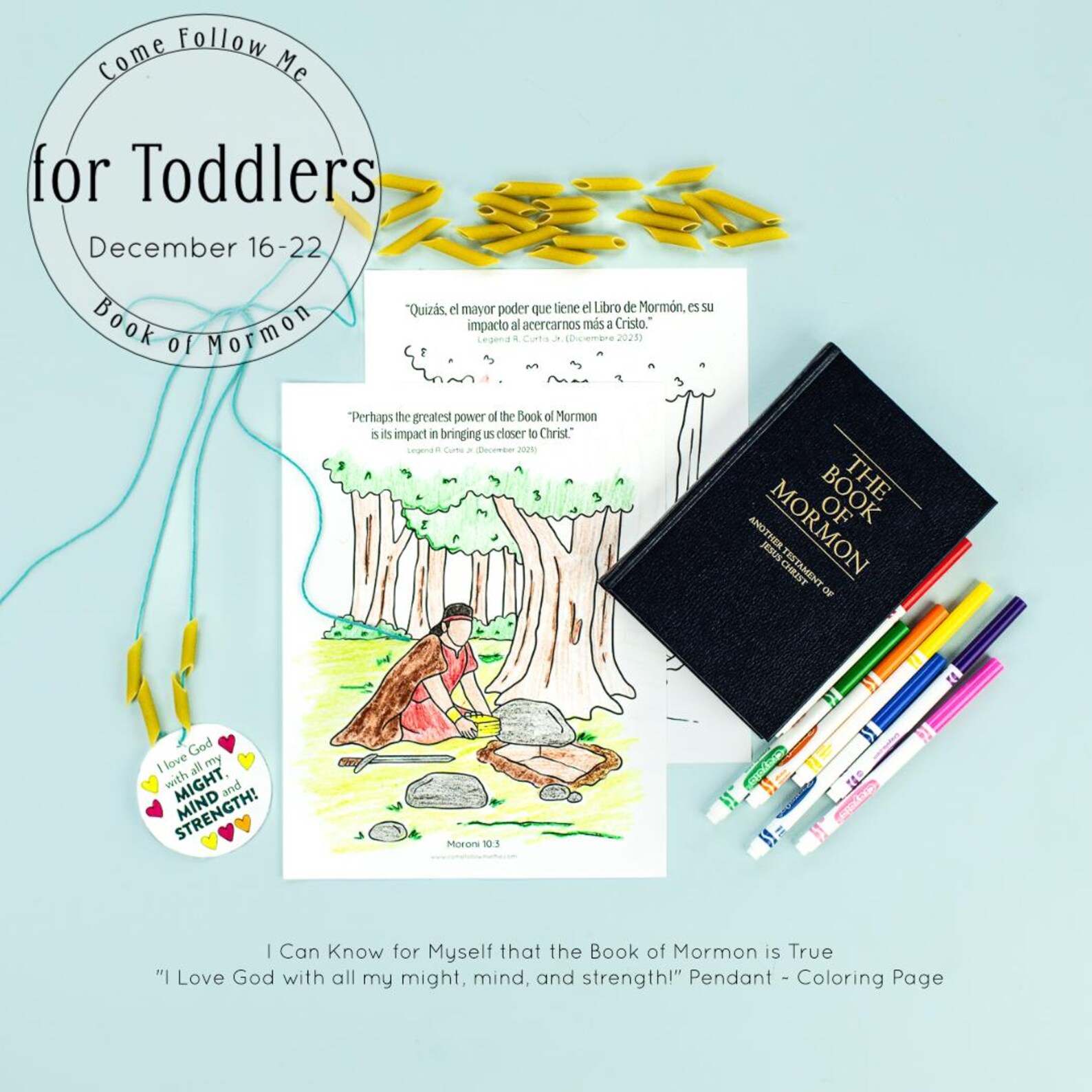 Come Follow Me Primary 2024 TODDLER: Book of Mormon Lesson 51 Dec 16-22 ...