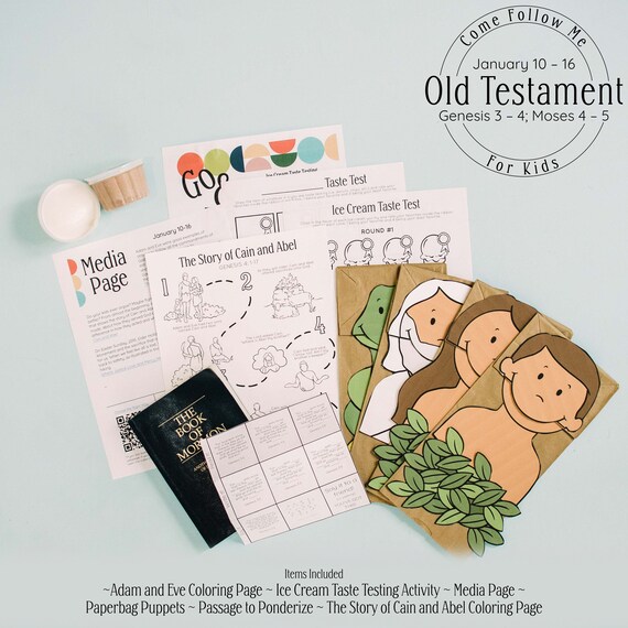 Come Follow Me Primary 2022 STANDARD: Old Testament Lesson 3 | Etsy