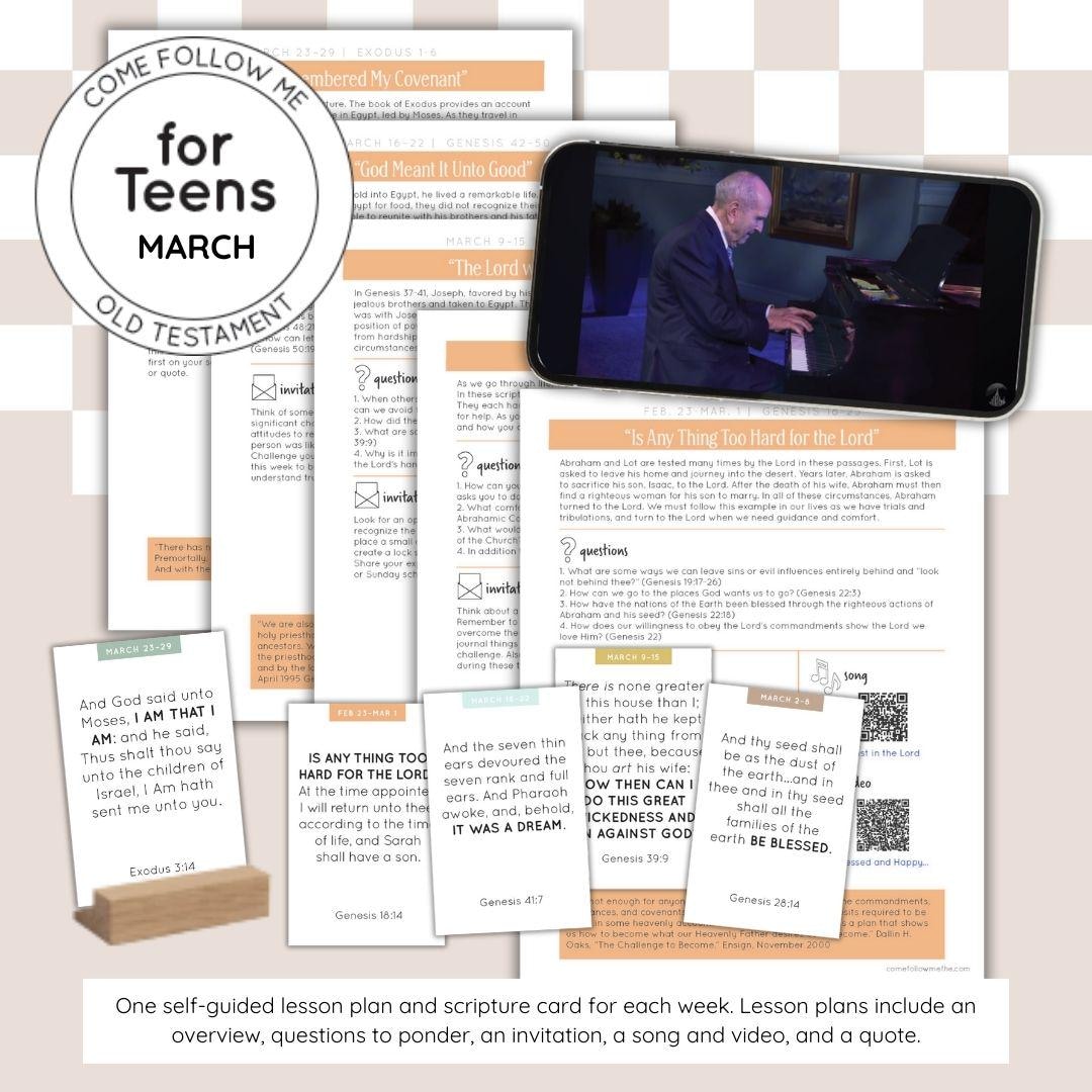 TEEN: 2026 Old Testament | March Lessons | Feb 23-mar 29 // Come Follow ...