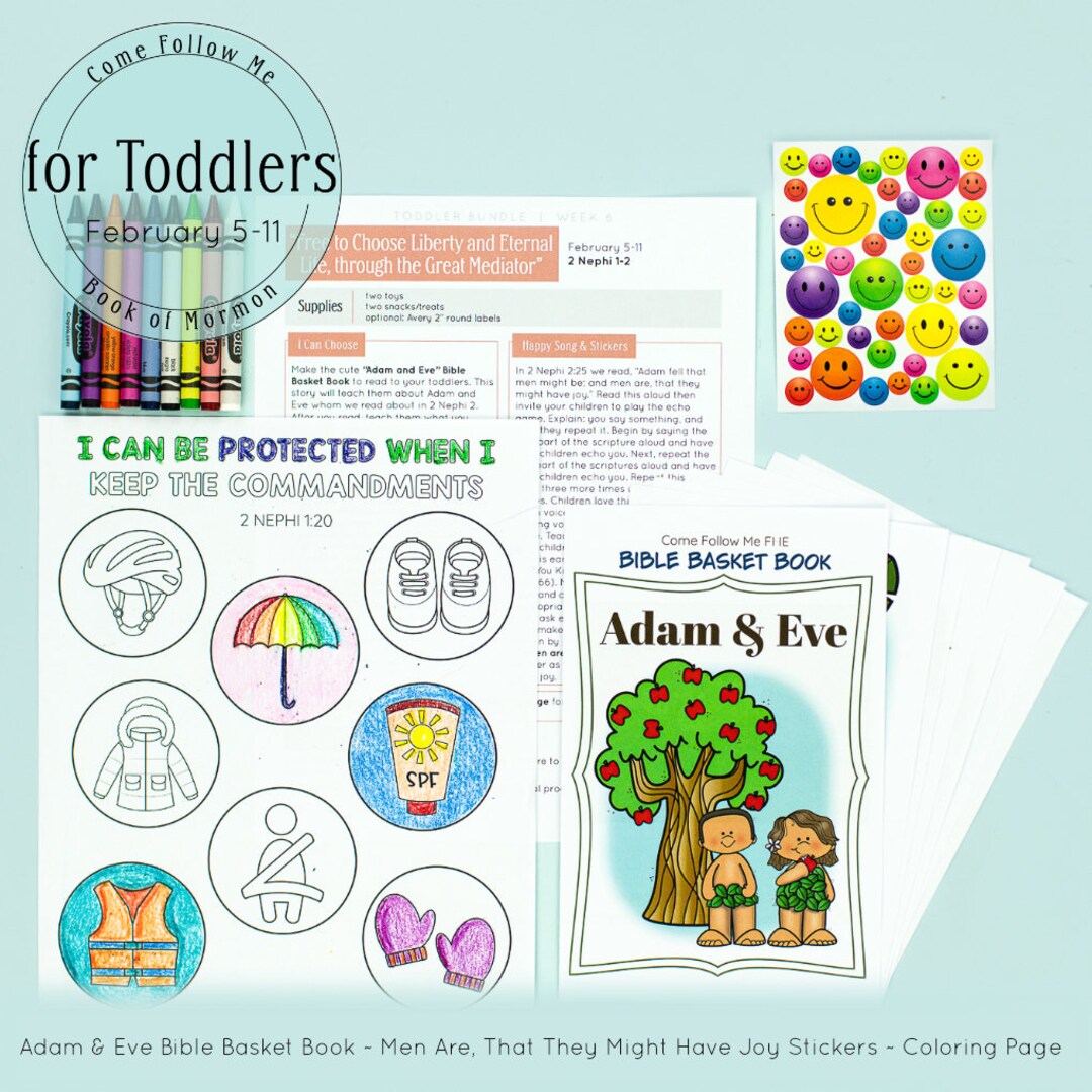 Come Follow Me Primary 2024 TODDLER: Book of Mormon Lesson 6 Feb 5-11 ...