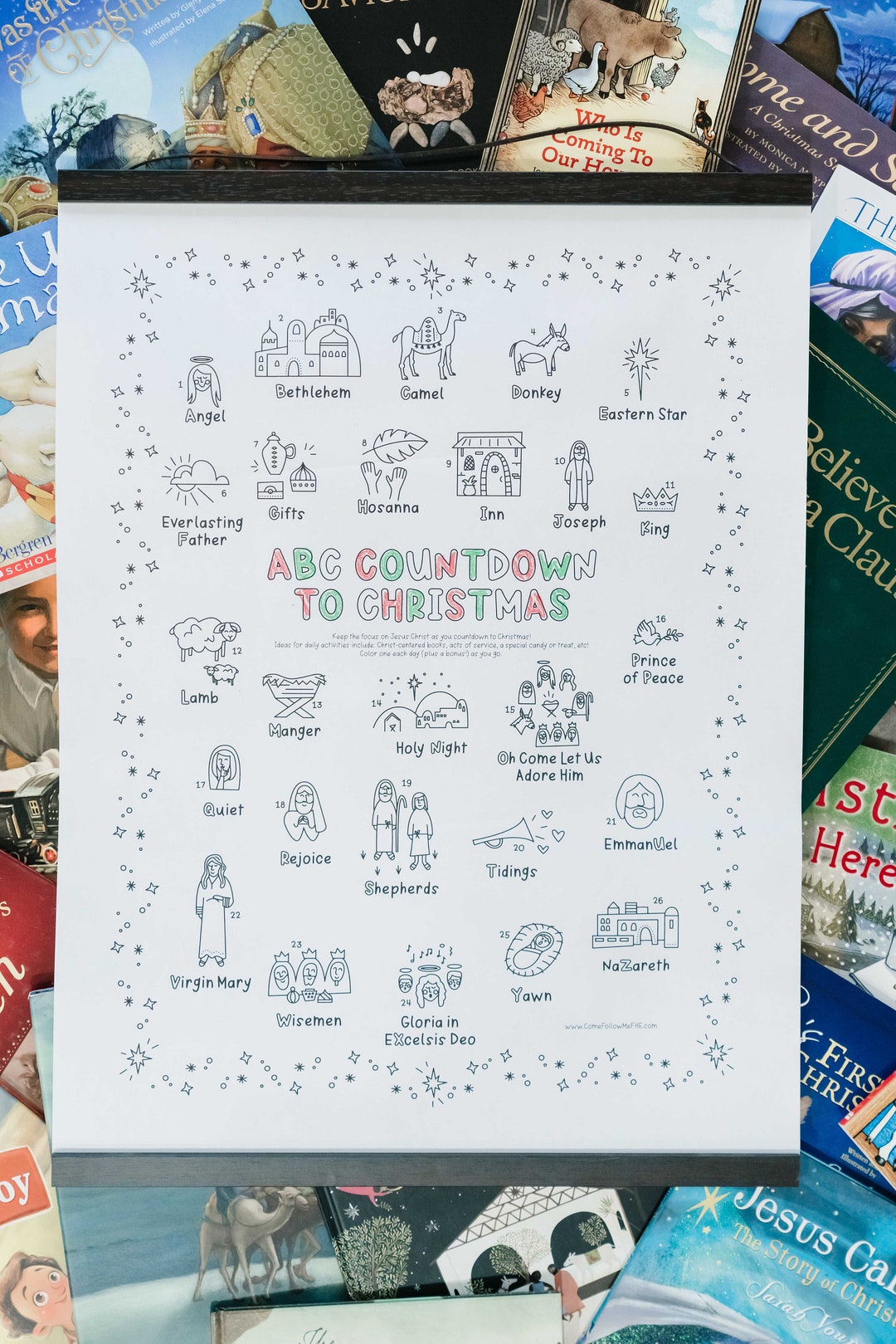 ABC Christmas Countdown // Advent Calendar, Christmas Alphabet ...
