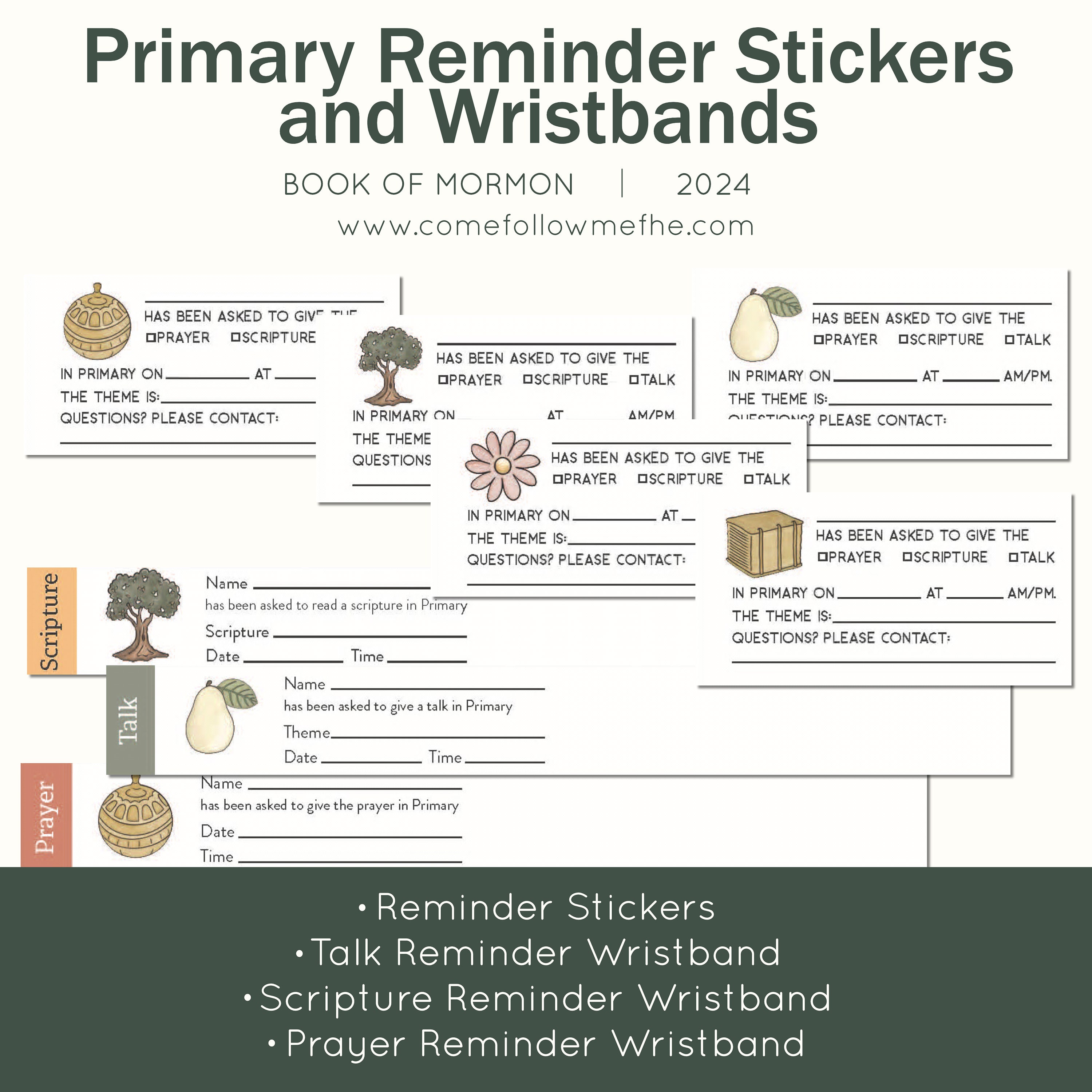 Book of Mormon 2024 Complete Primary Bundle // LDS Primary, Primary ...